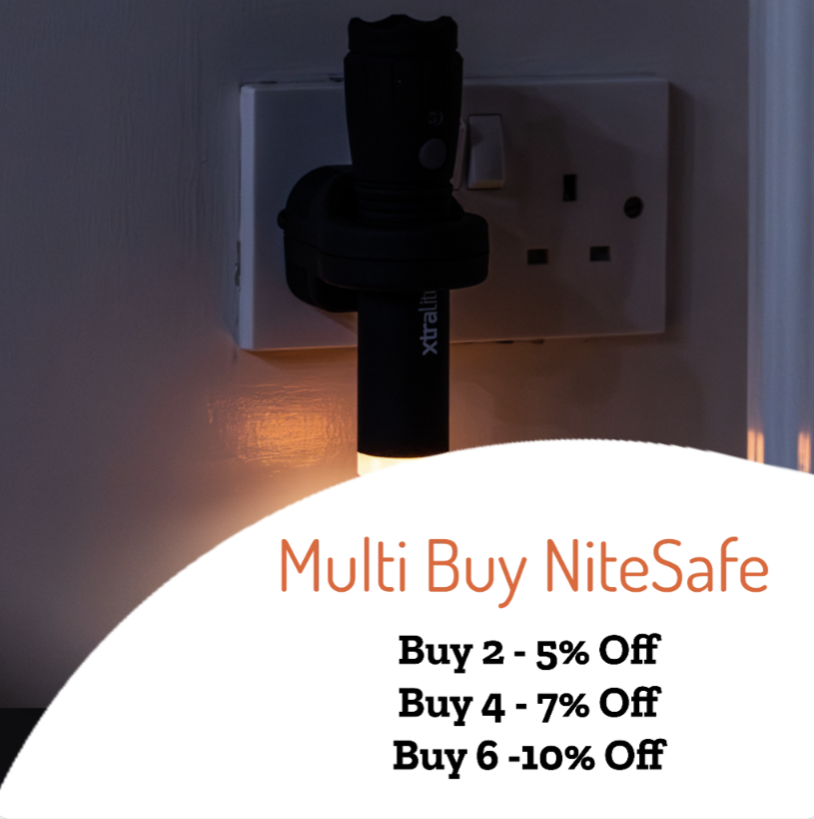 NiteSafe LED Rechargeable Torch & Night Light With Power Failure Light ...